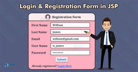 Login And Registration Form In JSP DataFlair