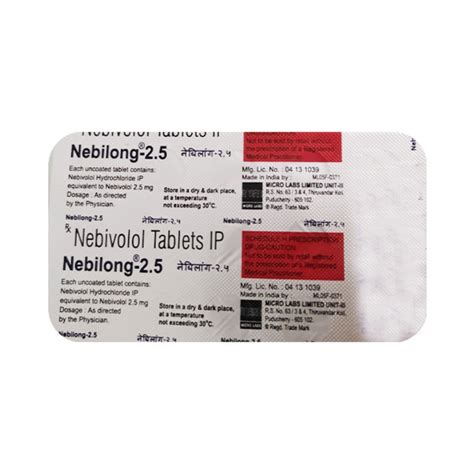 Nebilong 2 5 Tablet Uses Price Side Effects Substitute