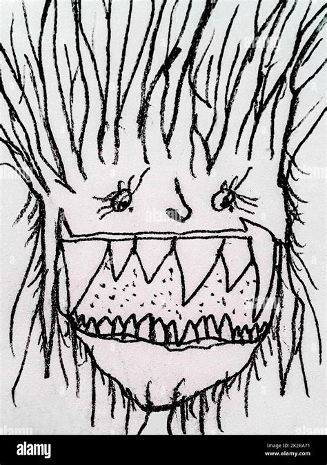 Easy Monster Drawings In Pencil