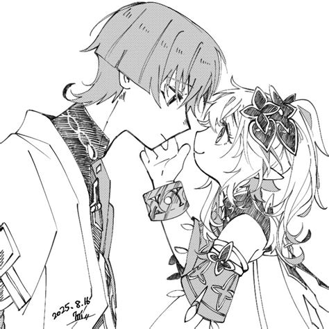 Scaramouche Nahida And Wanderer Genshin Impact Drawn By