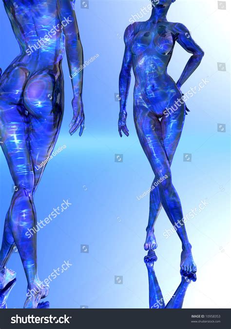 Abstract Naked Girls D Scene Stock Illustration Shutterstock
