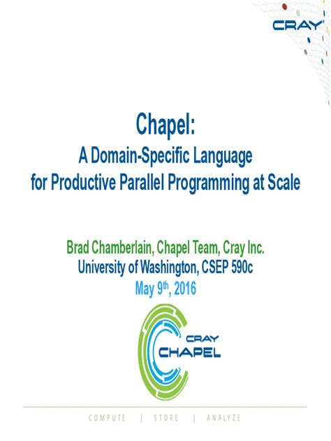 Fillable Online Introducing Chapel A Programming Language For Youtube Fax Email Print