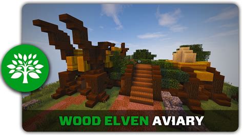Minecraft Building Tutorial How To Build A Wood Elven Aviary Youtube