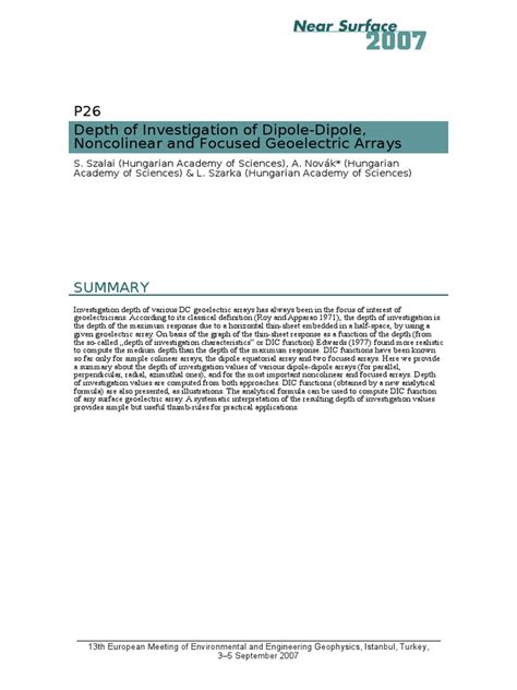 Depth Investigation Of Dipole Dipole Pdf Intermolecular Force