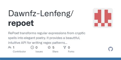 Github Dawnfz Lenfengrepoet Repoet Transforms Regular Expressions From Cryptic Spells Into