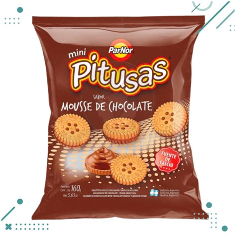 Mini Pitusas Mousse De Chocolate 160gr Pack X3un 480g El Gaucho