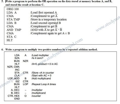 Assembly Language Program Computer Organization And Architecture