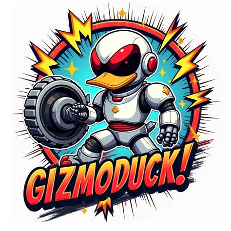 Vector T Shirt Design Vintage Style Featuring Gizmoduck In Duck