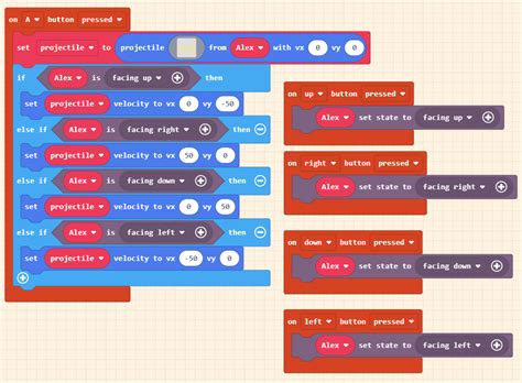 How To Make A Projectile Shoot In The Direction Your Facing Help Microsoft Makecode