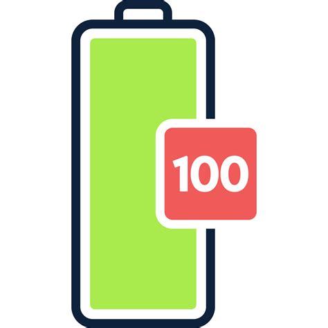 Battery Charge 100 Full Indicator Icon 16458286 Png