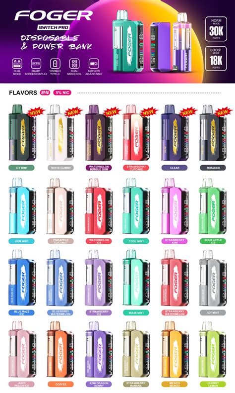 Foger Vapes Catalog Switch Pro Kits Pods And Holiday Edition