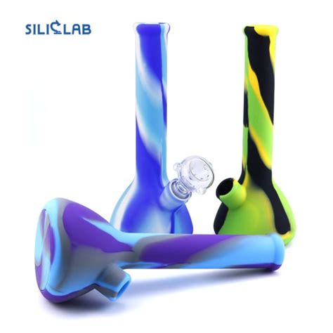 Silicone Mini Beaker Bong 86 Small Water Pipe Siliclab