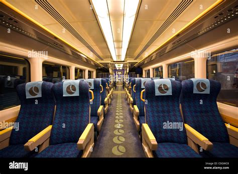 Interior Of Arlanda Express Train Coaches Stockholm Sweden Stock