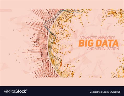 Big Data Circular Visualization Royalty Free Vector Image