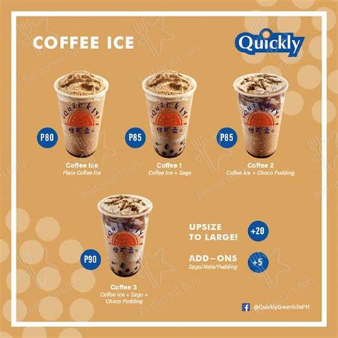 Menu At Quickly Restaurant Muntinlupa 2nd Flr Festival Mall