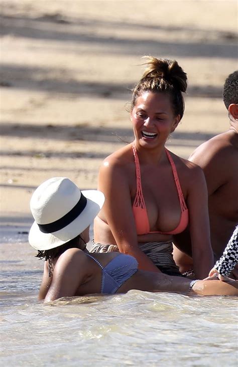 Chrissy Teigen Showing Off Her Bikini Body In The Caribbean Porn Pictures Xxx Photos Sex