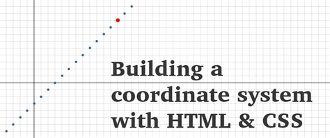 Building A Coordinate System In Css And Html Dev Community