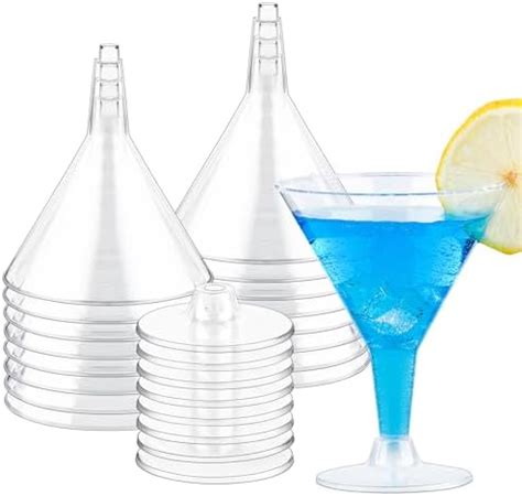 Clear Plastic Martini Glasses 8 Oz Disposable Martini