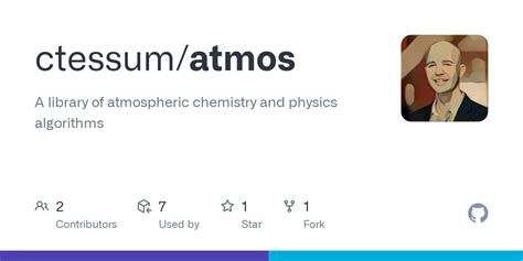 Github Ctessumatmos A Library Of Atmospheric Chemistry And Physics Algorithms