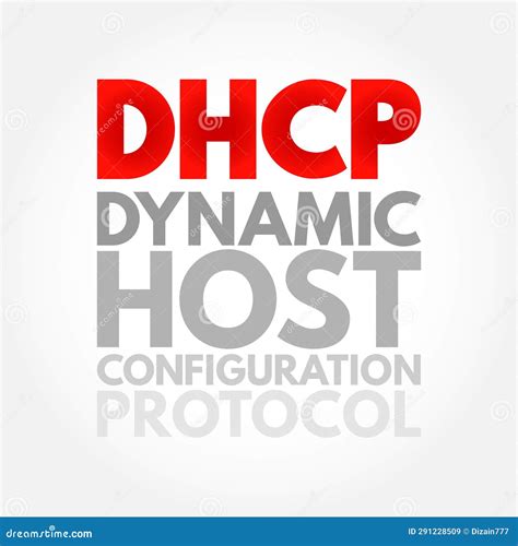 Dhcp Dynamic Host Configuration Protocol Is A Network Management Protocol Used On Internet