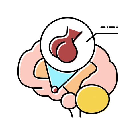 Pituitary Gland Endocrinology Color Icon Vector Illustration 19597362