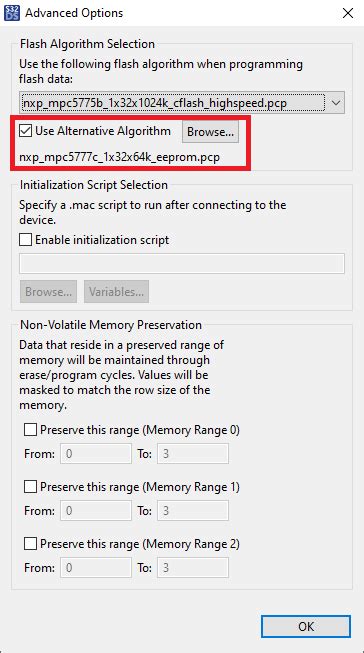 solved unable to flash mbdt bootloader to rdvcu5775evm in s32ds per