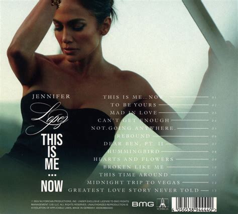 Jennifer Lopez This Is Me Now Cd Jpcde
