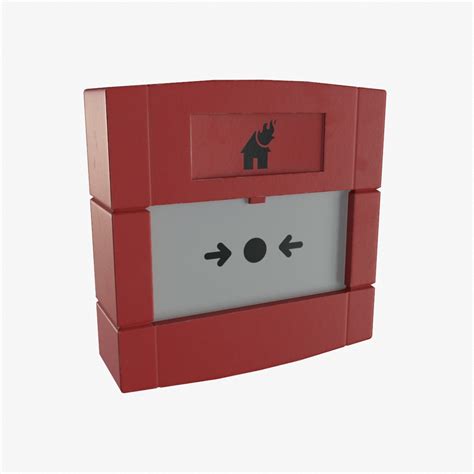 3d Fire Alarm Button Model Turbosquid 2051254