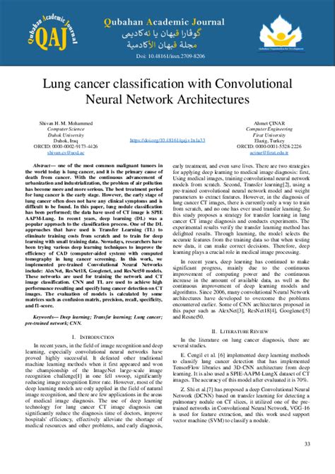 Pdf Lung Cancer Classification With Convolutional Neural Network