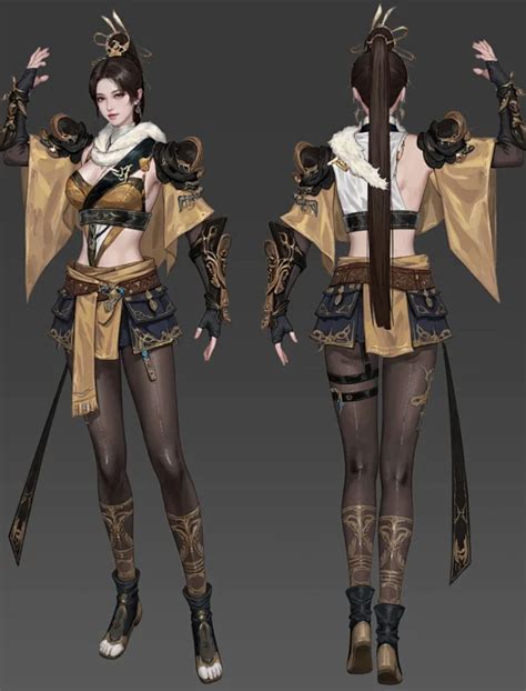 角色设定 武侠 厚涂 简单设定 1girl出图 小红书 花瓣网