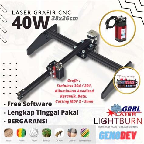 Jual Mesin Cnc Laser 40w Laser Engrave Printer 3d Laser Grafir Stainless Di Seller Mellin Jaya