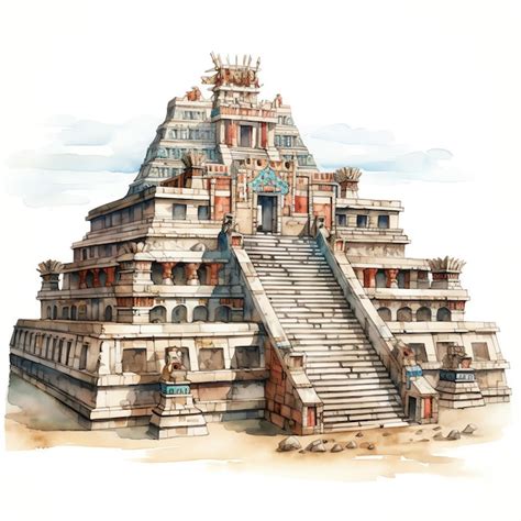 Dibujo Del Templo Mayor