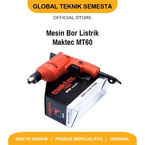 Jual Mesin Bor Listrik 10mm Maktec Mt60 Besi Kayu Tembok Mt 60 Electric