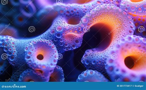 Intricate Microscopic View Of Organic Cellular Structure Royalty Free