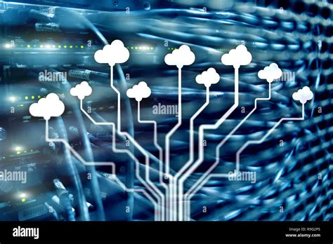 cloud technology networking data storage internet concept stock