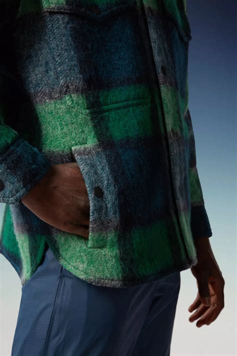 Multicolour Waier Wool Shacket Apres Ski For Men Moncler Lu