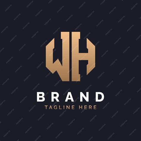 Premium Vector Wh Logo Design Modern Minimal Elegant And Luxury Wh