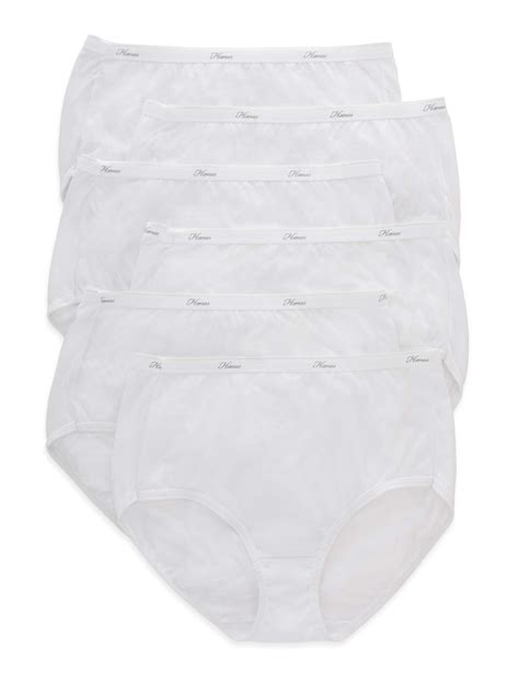 Hanes Womens Cool Comfort Cotton Brief Underwear 6 Pack