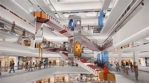 Modern Shopping Mall Interior Design Shopping Mall Escalator Planning Future Of Shopping Mall