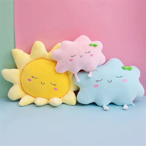 Kawaii Pastel Sunflower Cloud Plush