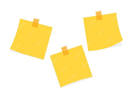 Premium Vector Set Of Paper Sticky Note Vector Illustration