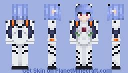 Rei Ayanami Neon Genesis Evangelion Minecraft Skin