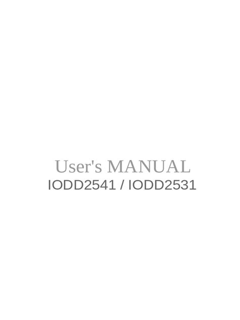 Iodd Manual En Pdf Usb Hard Disk Drive