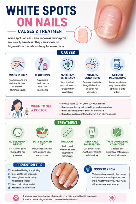 White Spots On Nails Causes And Treatment