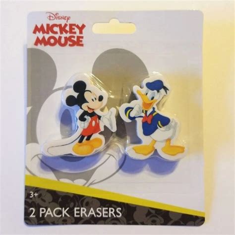 Disney Accessories Disney Mickey Mouse 2 Pack Erasers Set Poshmark