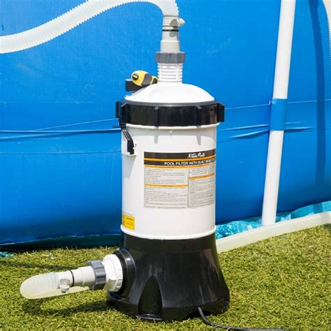 Xtremepowerus Pro Series Above Ground Pool Filter Cartridge System With