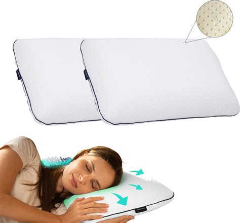 English Home 2 Pack Memory Foam Pillow Breathable Height