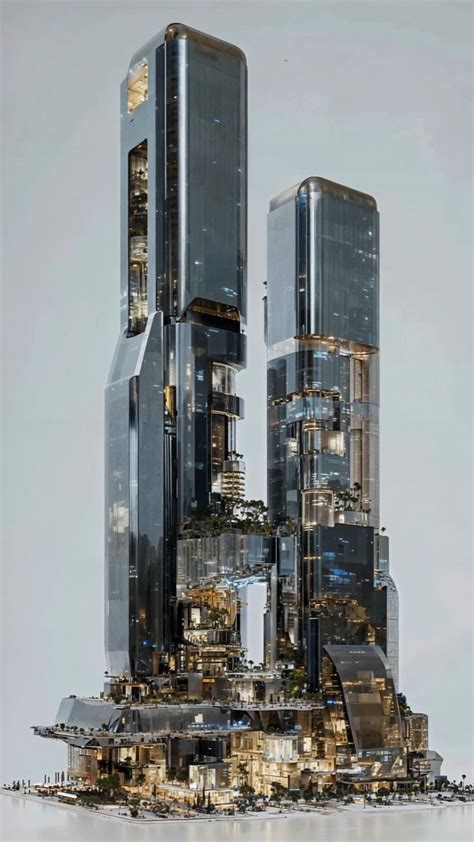 Futuristic Towers Architecture Concept Towers Towers City Sci Fi