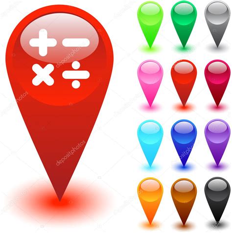 Calculate Button Stock Vector Image By ©boroboro 6159306