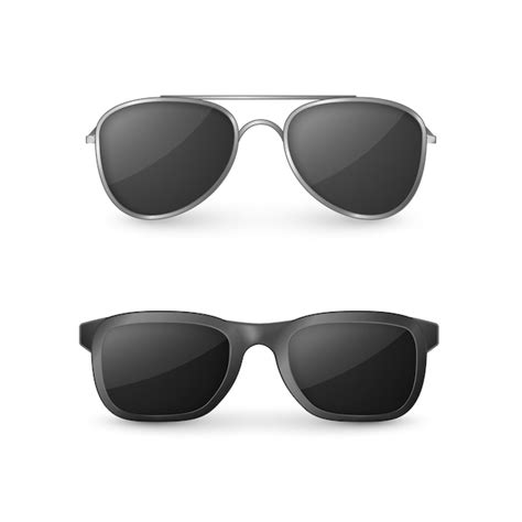 Premium Vector Realistic Sunglasses Front View Illustration
